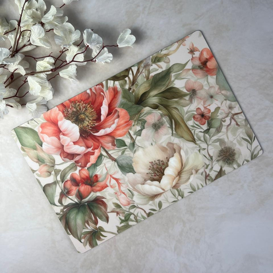 Dining Table Placemats - Floral Dance - Set of 6